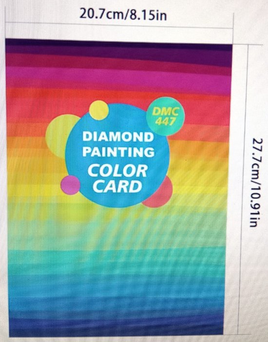 DASZ - Diamond painting color card - Boek met DMC kleuren en Nummers | bol