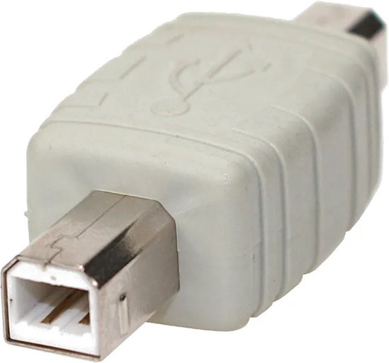 Deltaco USB-63 USB B mannelijk naar USB B Mannelijk - Adapter - Koppelstuk | bol