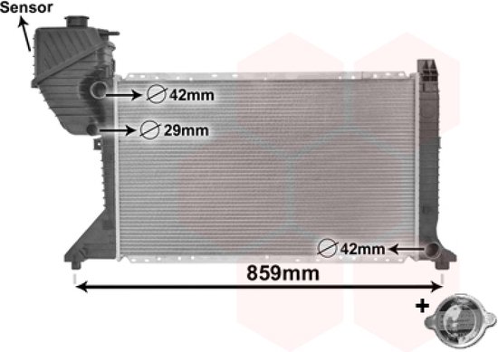 RADIATOR VOOR MERCEDES BENZ SPRINTER 2003-2005 9015003500 | bol