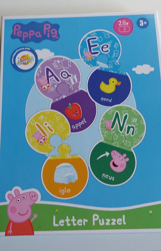 Peppa Pig Letter puzzel, Peppa pig puzzel, peppa pig, Puzzel, Kinder ...