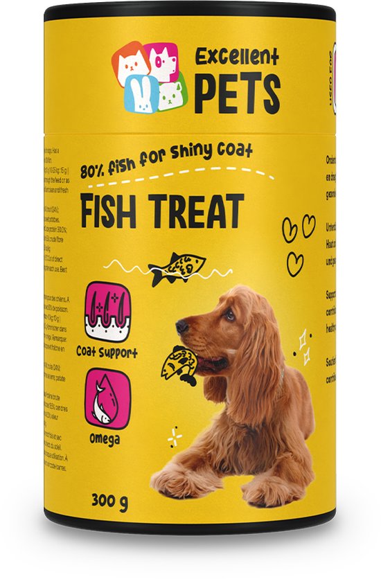 Holland Animal Care Dog Fish Treat - Gezond hondensnoepjes met omega 3 ...