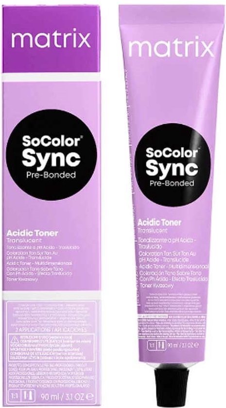 Matrix - SoColor Sync Acidic Toner - 90ml 8A | bol