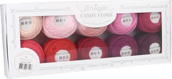 Scheepjes Candy Floss colour pack 10x20gr - Raspberry | bol