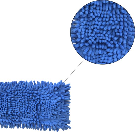 Dweildoek Microvezel - 42 x 13 cm - Blauw- Universele Dwijl - Dweil ...