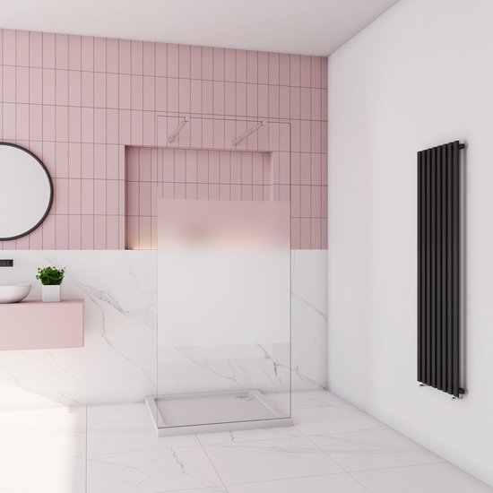Inloopdouche 107,7x200cm,8mm NANO EasyClean veiligheidsglas,matglas,73 ...