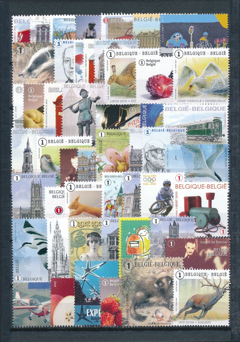 Bpost - BE1 - origineel pakket van 100 postzegels tarief 1 met veel ...