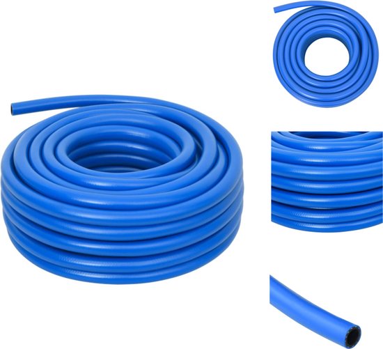 vidaXL Compressor Luchtslang - 20m - 13mm x 19mm - Blauw PVC - 10-30 ...