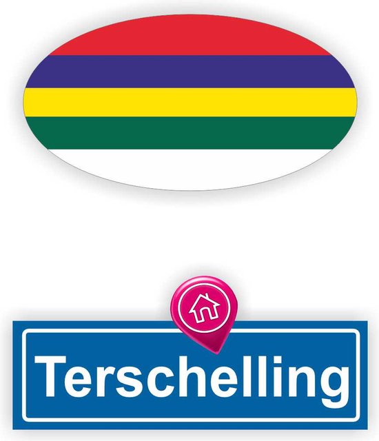 Terschelling auto sticker set 2 stuks. | bol
