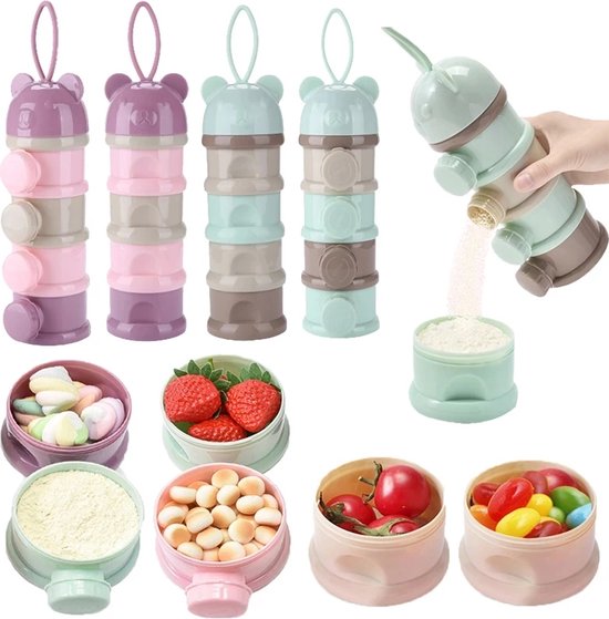 Melktoren - Baby melkpoeder doseerdoosjes - Bewaarbakjes babyvoeding ...