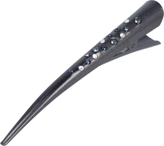 Haarspeld Duckklem Duo Strass 13cm Zwart | bol
