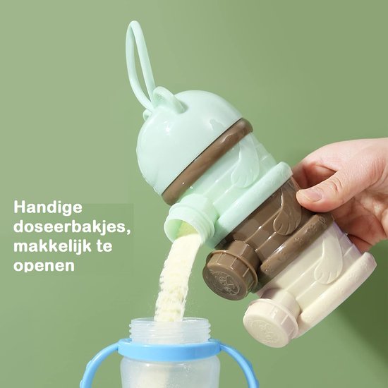 Melktoren - Baby melkpoeder doseerdoosjes - Bewaarbakjes babyvoeding ...