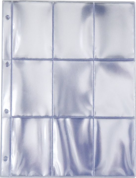 Insteekhoezen Basis voor speelkaarten en tradingcards - 9 vakjes - 10 ...