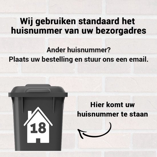 Container stickers XL - Voordeelset 4 stuks - 19x19 cm - Container ...