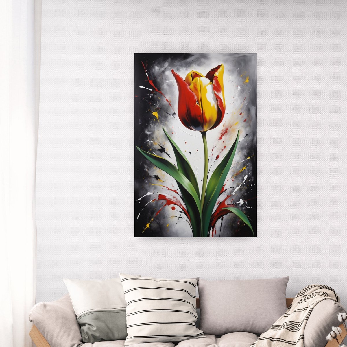 Jackson Pollock tulp poster - Tulp posters - Posters Pollock - Vintage ...