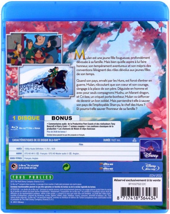 Mulan [Blu-Ray] (Blu-ray), Ming-Na Wen | Dvd's | bol