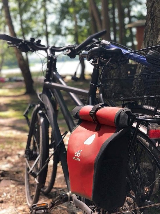 Fietstas Bagagedrager Waterdicht met Reflectoren & Schouderriem ...