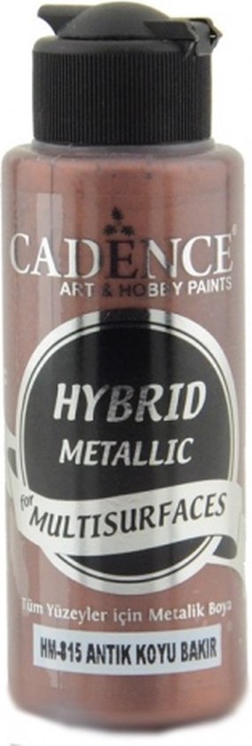 Cadence Hybrid Metallic Acrylverf 120 ml Antique Dark Copper | bol