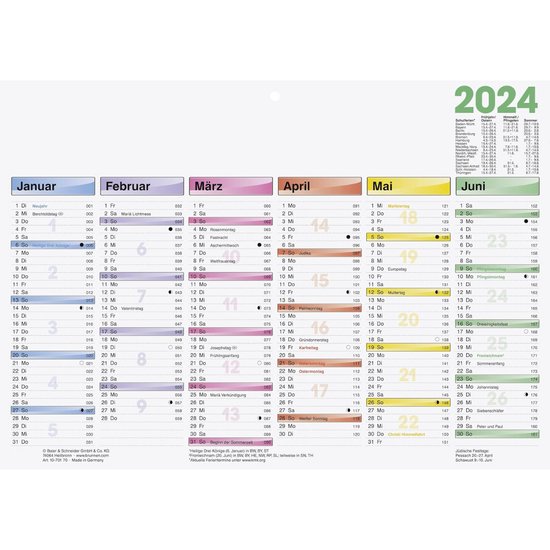 Kalender 2024 - Jaarkalender 2024 - Jaarplanner - Maandkalender | bol