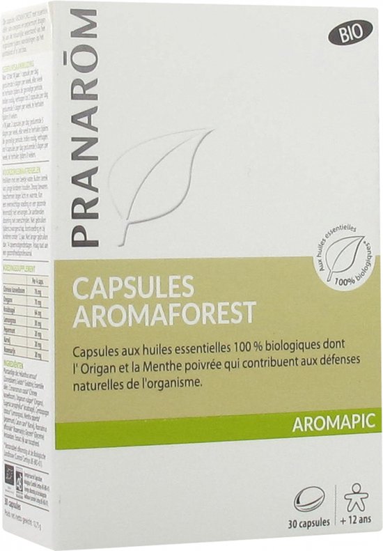 Pranarôm Aromapic Capsules Aromaforest Bio 30 Capsules | bol