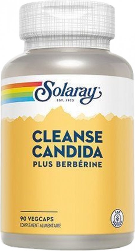 Solaray Plus Yeast Cleanse + Berberine 90 Petten Transparant | bol