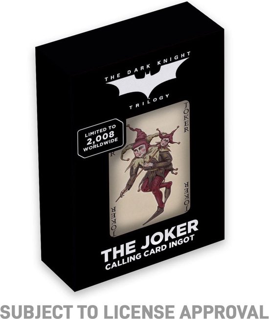 Batman Limited Edition Joker Calling Card Ingot | bol