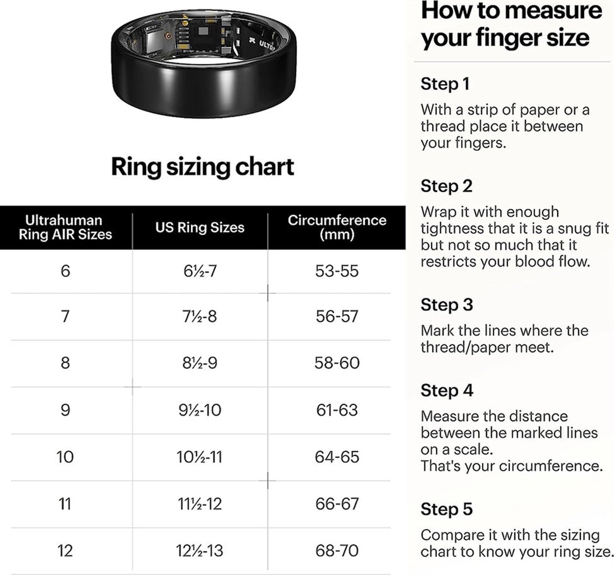 Ultrahuman Ring Air - Matt Grey - Ringmaat 11 - Smart Ring - Slaap ...