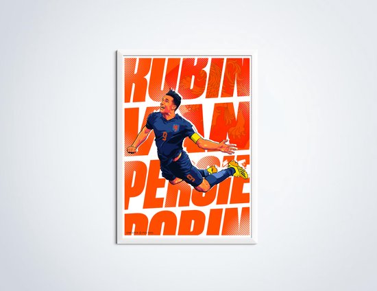 Robin van Persie Poster - 50 x 70cm - Poster Kinderkamer / Slaapkamer ...