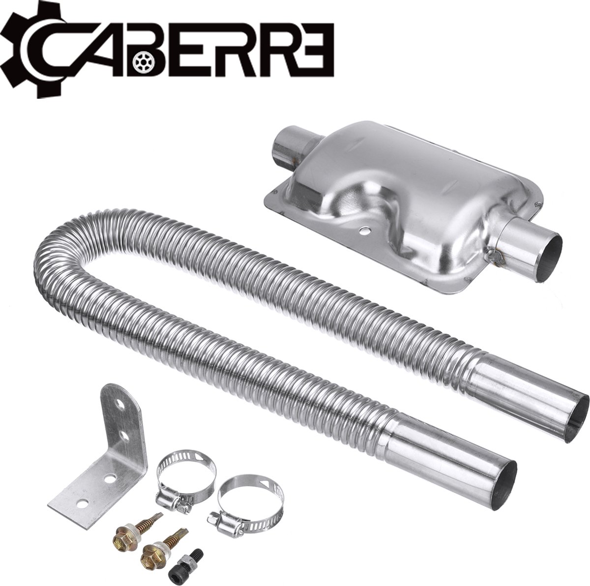 Uitlaatpijp voor Standkachel - 25mm x 60cm - RVS Uitlaatslang met ...