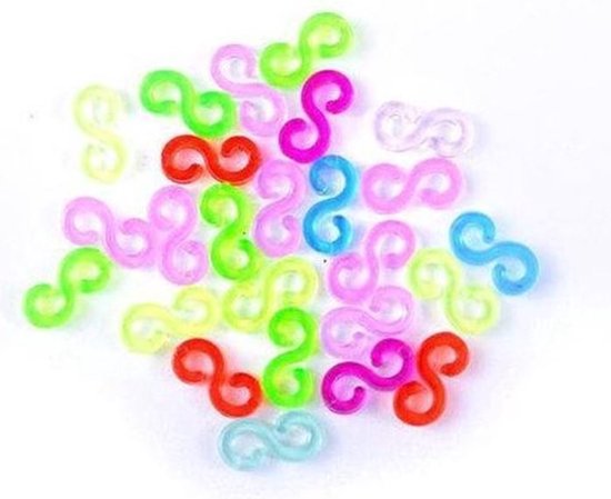 300 Loomfun - Loom S Clips - Mixed color - kleuren | bol
