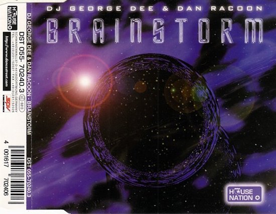 Brainstorm - 4 Track Cd Maxi Single, Dj George Dee & Dan Racoon ...