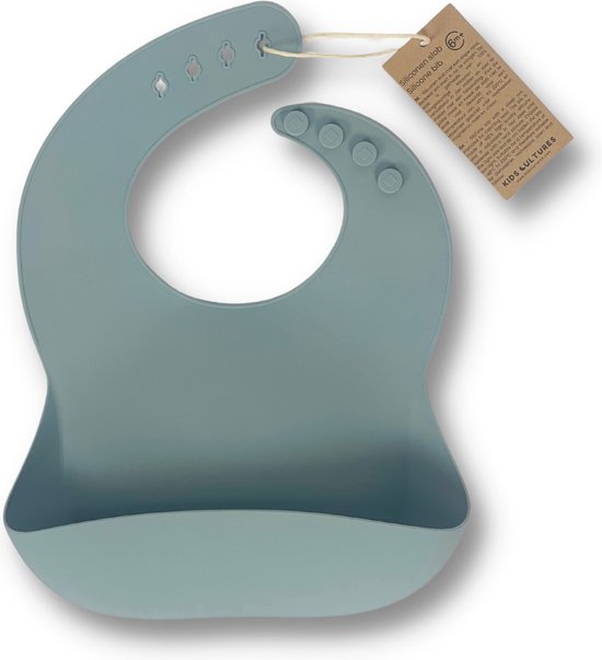 Kids Cultures - Siliconen baby slabbetje met opvangbakje - Slabber voor ...