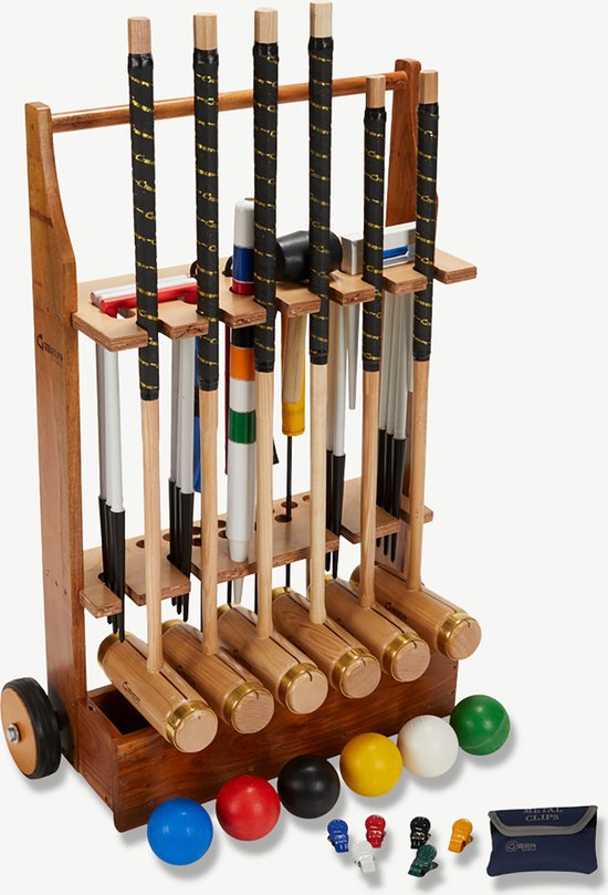 Ubergames - Executive Croquet set - 6 persoons - Geleverd met Trolley ...