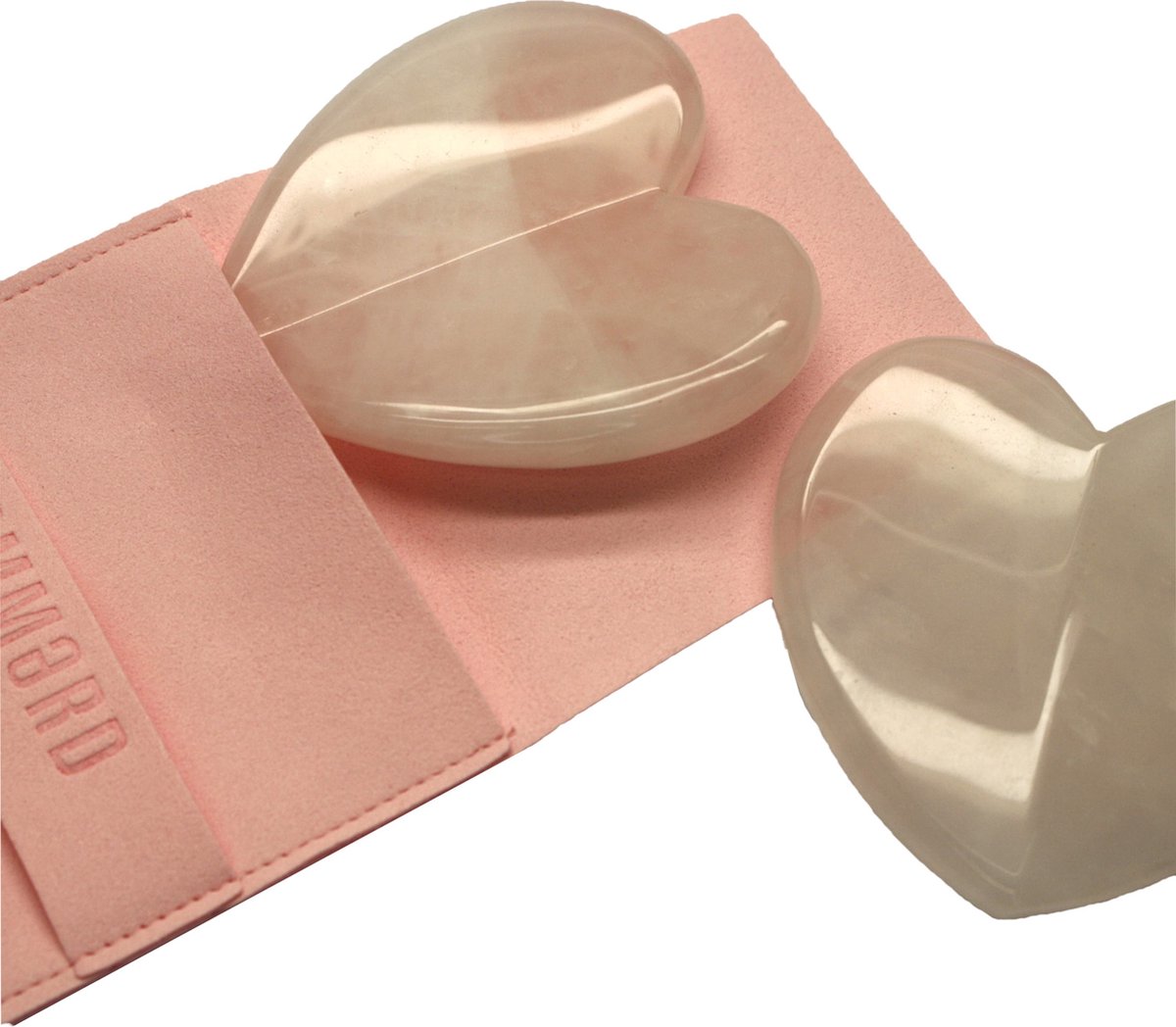 Heart-shaped Rose Quartz Facial Sculptor, Gua Sha Massage, Crystal ...