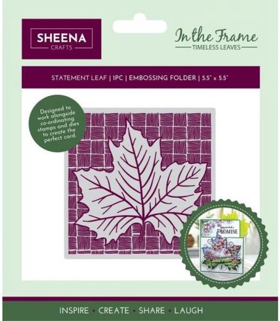 Sheena Douglass - Timeless Leaves - Embossingfolder - Statement Leaf | bol