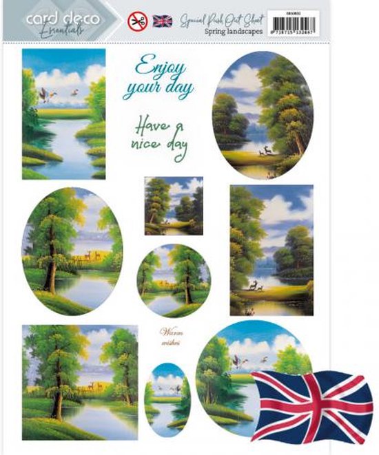 Push Out Scenery Special - Card Deco Essentials - Spring Landscapes (EN ...
