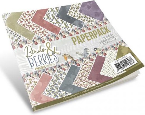 Paperpack - Precious Marieke - Birds and Berries | bol