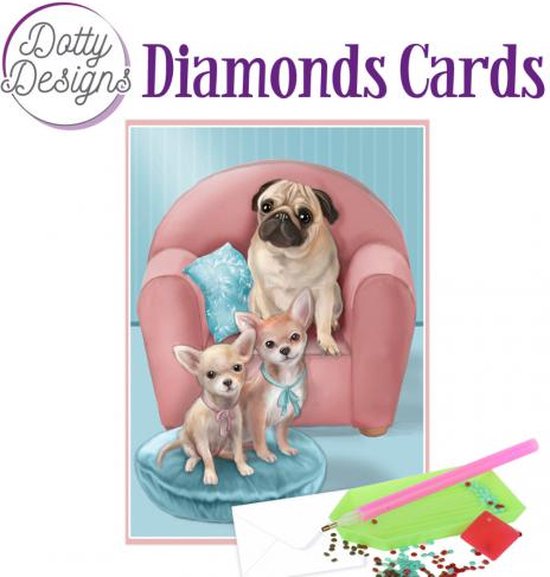 Dotty Designs Diamond Cards - Dogs | bol