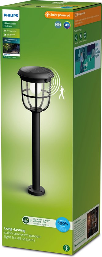 Philips Radii solar sokkellamp - Ultra Efficient voor tuin - Met spies ...
