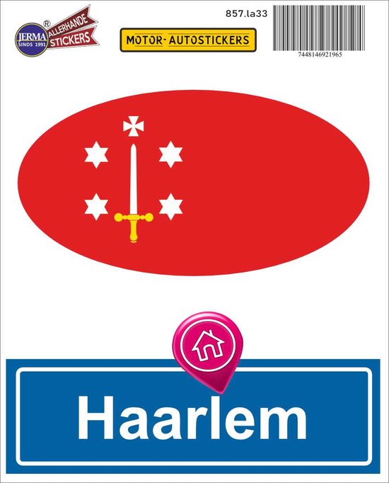 Jerma - Haarlem - auto stickers - bumperstickers - set 2 stuks. | bol