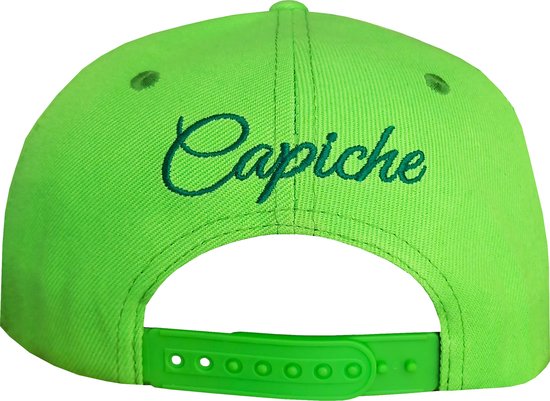 Capiche® Snapback Pet Heren – Cursed Mansion – Neongroen & Donkergroene ...