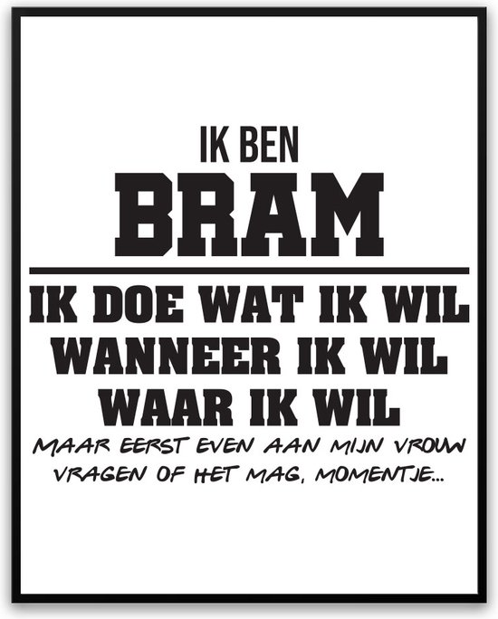 Bram - Partner toestemming vragen Fotolijst met glas 30 x 40 cm ...