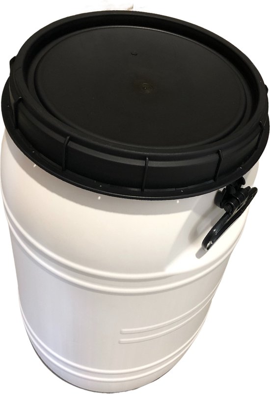 Voerton 70 liter Wit - Waterkluis - Schroefdeksel - Luchtdicht ...