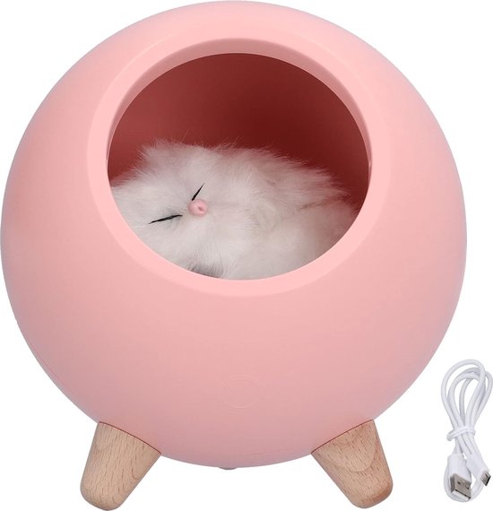 Kattenhuisje, warm en gezellig pluche katteniglo, wasbaar hondenbed met ...