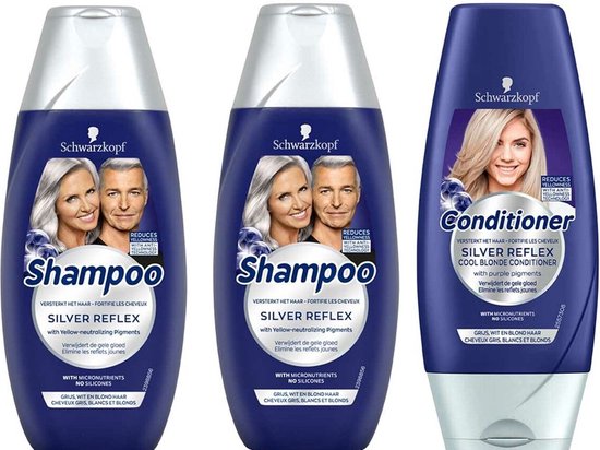 Schwarzkopf Silver Reflex Shampoo & Conditioner Pakket 2 + 1 | bol