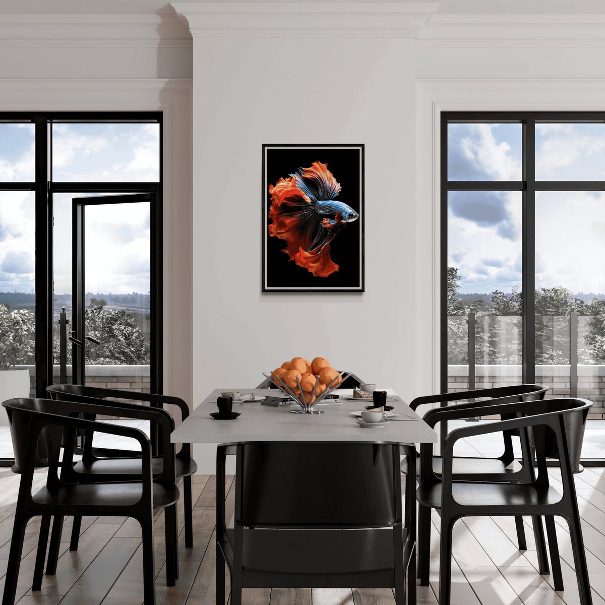 Betta Splendens Poster | Betta Vrouw | Siamese Kempvis Poster ...