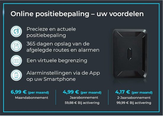 GPS Tracker Zonder Abonnement - Krachtige GPS Tracker met Magneet voor Auto's,... | bol