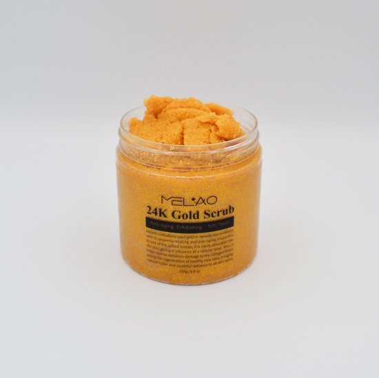 Melao - 24 Karaats Goud Scrub - Anti-Veroudering Scrub voor Lichaam ...