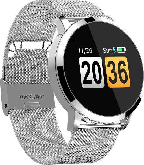 Q8 Waterdichte Smart-Sportwatch Zilver | bol.com