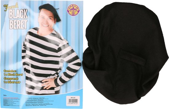 Franse baret zwart | bol