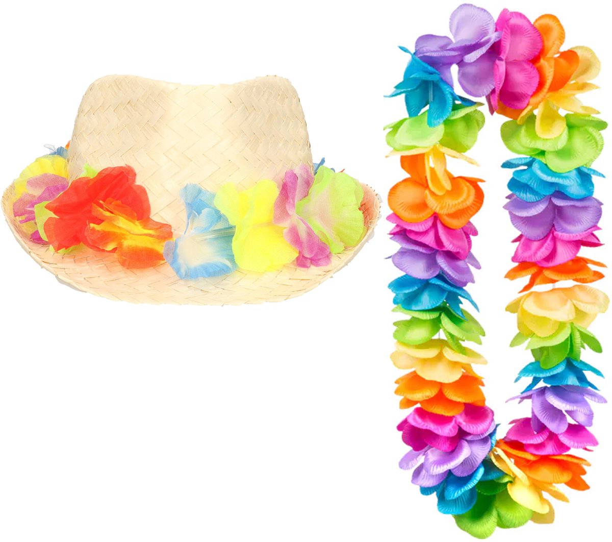 Carnaval verkleed set - Tropische Hawaii party - hoedje met ...